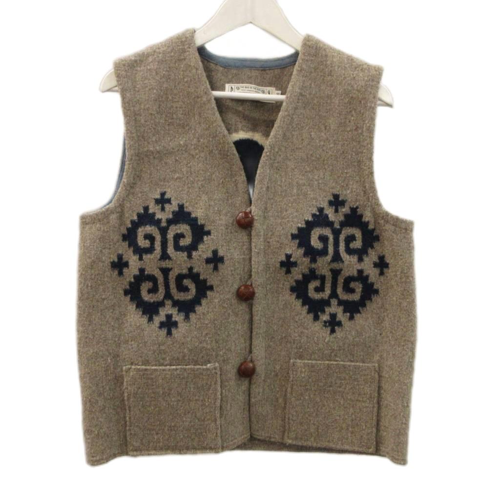 【中古】THE BUGINTHE RUG ザ バグインザラグ ラグベスト チマヨベスト ブランケット M メンズ 【ベクトル 古着】 260911表記サイズM実寸サイズ身幅：52cm　着丈：61cm　　素材毛色ブラウン系仕様メキシコ製状態目...