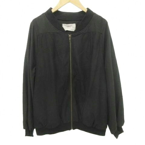 【中古】n'our LABEL チュール ジャケット ブルゾン 無地 薄手 1 Sサイズ 黒 ブラック ■GY99 レディース 【ベクトル 古着】 260114表記サイズ1 Sサイズ実寸サイズ肩幅：38.2cm　身幅：53.7cm　袖丈：6...