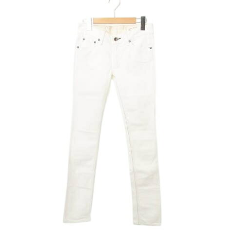 【中古】ラグ&ボーン RAG&BONE スキニー デニム パンツ カラーステッチ ジップフライ US製 26 白 ホワイト ■TC レディース 【ベクトル 古着】 260205ブランドラグ&ボーン RAG&BONE表記サイズ26実寸サイズウ...