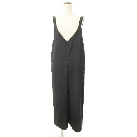 【中古】グローバルワーク GLOBAL WORK 美品 オールインワン Lサイズ 黒 ブラック レディース 【ベクトル 古着】 260309ブランドグローバルワーク GLOBAL WORK表記サイズLサイズ実寸サイズウエスト：97cm　もも...