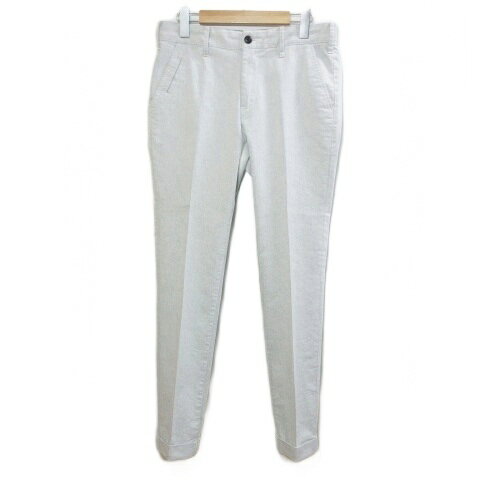【中古】J.FERRY MEN ジェイフェリーテーパード パンツ ストレッチ ダブル仕上げ M ライトグレー系 /X メンズ 【ベクトル 古着】 260209表記サイズM実寸サイズウエスト：78cm　もも幅：25cm　裾幅：16cm　股上：...
