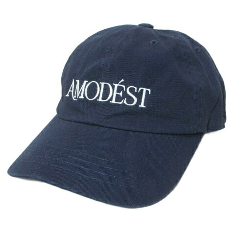 【中古】モデストムード AMODEST SIGNATURE CAP 美品 キャップ 帽子 刺? 韓国 紺 ネイビー /X レディース 【ベクトル 古着】 260321表記サイズサイズ表記がございません。 実寸サイズをご参照ください。実寸サイ...
