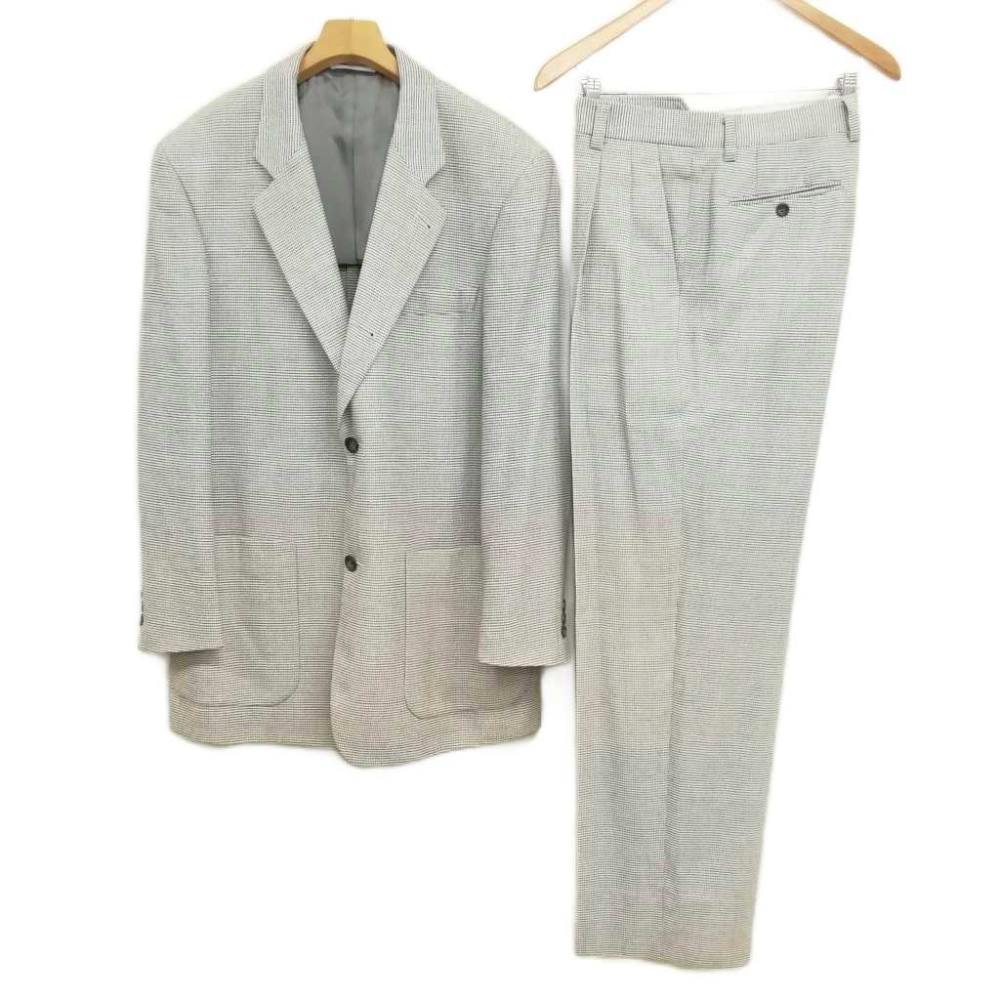 【中古】ランバン LANVIN CLASSIQUE シングル 段返り 3B スーツ セットアップ ジャケット スラックス 50-36 ライトグレー系 メンズ 【ベクトル 古着】 260403ブランドランバン LANVIN表記サイズ50-36...