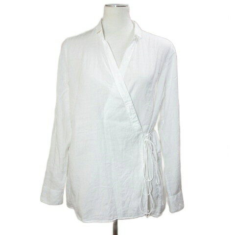 【中古】Massimo Dutti マッシモドゥッティ シャツ カシュクール 長袖 日本サイズL相当 EUR40 USA8 MEX30 白 ホワイト /X レディース 【ベクトル 古着】 260623表記サイズEUR40 USA8 MEX3...