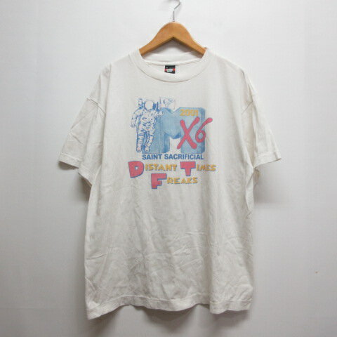【中古】セントマイケル SAINTMICHAEL 25SS SW_SS TEE ASTRO 半袖 Tシャツ M ホワイト 白 SM-HR8-0000-C21 ヴィンテージ加工 日本製 ☆AA★ メンズ 【ベクトル 古着】 260414ブラン...