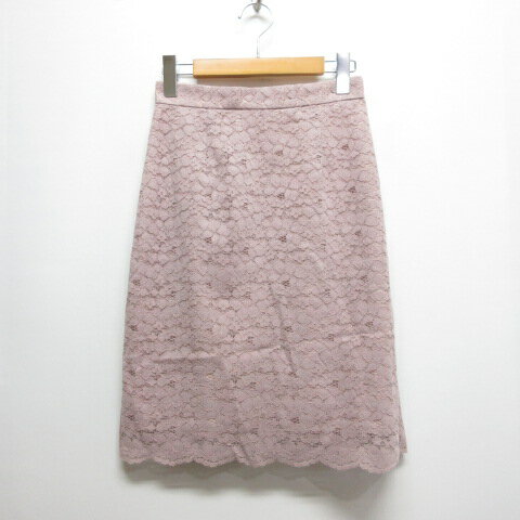 【中古】プロポーション ボディドレッシング PROPORTION BODY DRESSING 美品 総レース スカート 2 スモーキーピンク 後ろスリット 裏地付き レディース 【ベクトル 古着】 260430ブランドプロポーション ボディ...