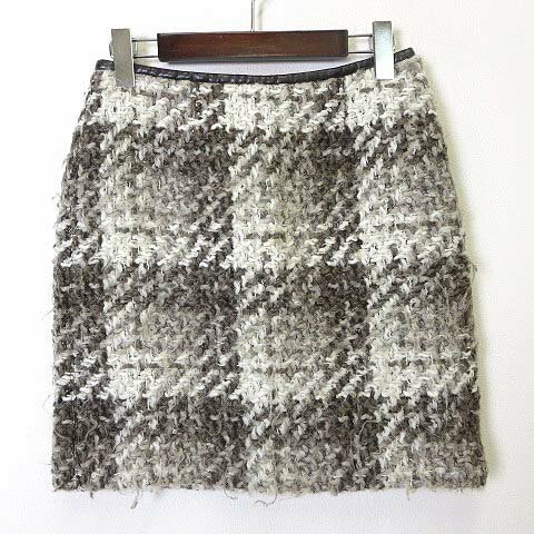 【中古】ボールジー BALLSEY トゥモローランド スカート ミニスカート ツイード アルパカ ウール S 36 茶 ブラウン モカ 白 ホワイト レディース 【ベクトル 古着】 221027ブランドボールジー BALLSEY トゥモロー...