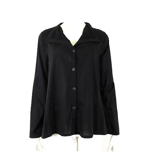 【中古】ケイコキシ KEIKO KISHI by nosh ブラウス シャツ チュニック シフォン 長袖 イレヘム 薄手 ノーカラー M 1 黒 ブラック 美品 レディース 【ベクトル 古着】 260528ブランドケイコキシ KEIKO K...