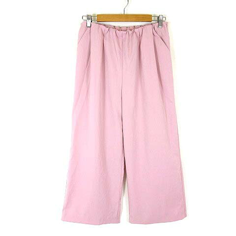 【中古】ファーリーレート FURRYRATE パンツ イージー タック ワイドパンツ ストレッチ L ピンク レディース 【ベクトル 古着】 260710表記サイズF ※Lサイズ相当 (実寸サイズのご確認をお願い致します。)実寸サイズウエス...