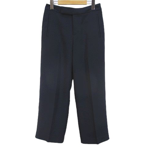 【中古】コントワーデコトニエ COMPTOIR DES COTONNIERS ロング丈 セミワイドパンツ 7 紺系 ネイビー 無地 ジップフライ レディース 【ベクトル 古着】 251010ブランドコントワーデコトニエ COMPTOIR D...