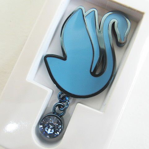 【中古】スワロフスキー SWAROVSKI 5723317 CRM25 SWAN PIN BLUE ピンブローチ ブルー アクセサリー レディース 【ベクトル 古着】 251215ブランドスワロフスキー SWAROVSKI実寸サイズヨコ：2...