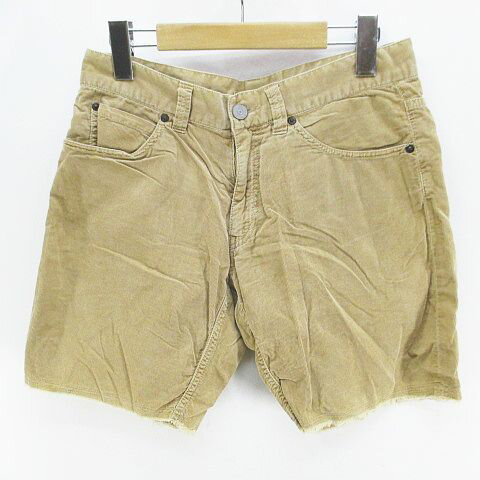 【中古】スピック&スパン Spick&Span 膝上 ショートパンツ コーデュロイ ジップフライ 38 ベージュ系 カットオフ レディース 【ベクトル 古着】 260324ブランドスピック&スパン Spick&Span表記サイズ38実寸サイ...