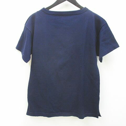 【中古】アンデルセンアンデルセン Andersen-Andersen 半袖 ニット セーター カットソー S 紺系 ネイビー イタリア製 リブ 無地 メンズ 【ベクトル 古着】 260514ブランドアンデルセンアンデルセン Andersen...