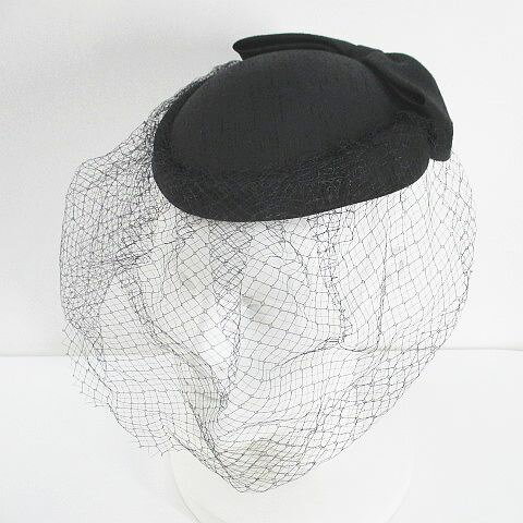 【中古】マキシン MAXIM 冠婚葬祭 ブラックフォーマル トーク帽 帽子 黒系 ブラック リボン チュール レディース 【ベクトル 古着】 260630ブランドマキシン MAXIM実寸サイズ頭周り：48cm　　素材ケアタグなし色黒系（画像...
