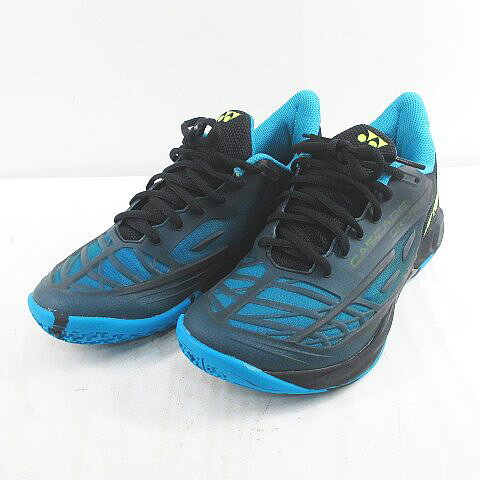 【中古】YONEX ヨネックス CASCADE CRIVE バドミントンシューズ SHBCD2 パワークッションカスケードドライブ 25.5cm ブルー メンズ 【ベクトル 古着】 260718表記サイズ25.5cm 実寸サイズ最大幅：10...
