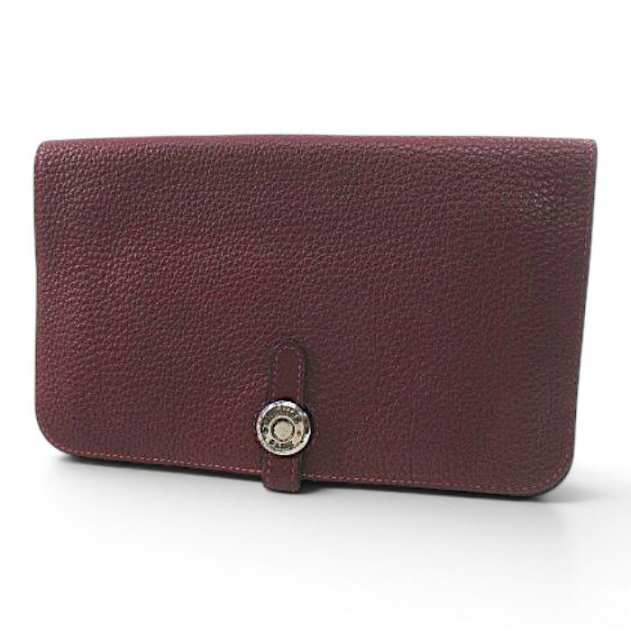 【中古】エルメス HERMES ドゴンGM 長財布 シルバー金具 ボルドー レザー フランス製 メンズ レディース 【ベクトル 古着】 260709ブランドエルメス HERMES実寸サイズヨコ：19.5cm　タテ：12.5cm　マチ：1cm...