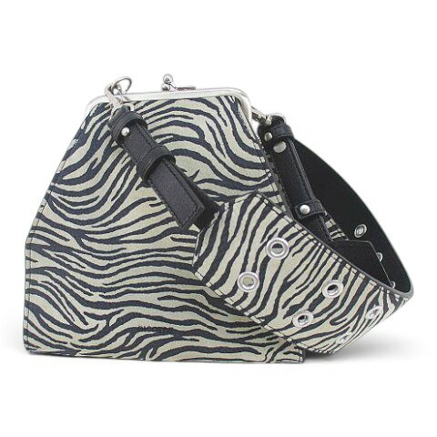 【中古】ビゴター BIGOTRE 032103190384 HANDY ERRAND ZEBRA ショルダーバッグ ブラック 黒系 レザー 牛革 日本製 レディース 【ベクトル 古着】 260717ブランドビゴター BIGOTRE実寸サイズ...