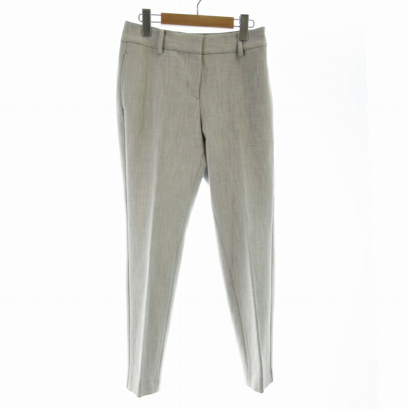 【中古】プラステ PLST スティックパンツ テーパード センタープレス S ライトグレー 12-1406026 /RO レディース 【ベクトル 古着】 241101ブランドプラステ PLST表記サイズS実寸サイズウエスト：約64cm　もも...