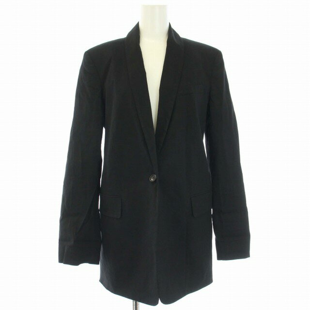 【中古】セオリー Theory 24SS GOOD CRUNCH W RLD SLV SHAWL UL テーラードジャケット ショールカラー 肩パット入 2 M 黒 ブラック /TK レディース 【ベクトル 古着】 241025ブランドセオ...