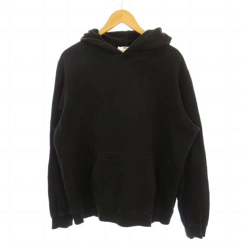 【中古】エムエスジーエム MSGM パーカー スエット 長袖 S 黒 ブラック 2000MM535 /EE メンズ 【ベクトル 古着】 250404ブランドエムエスジーエム MSGM表記サイズS実寸サイズ肩幅：約47cm　身幅：約53cm　...