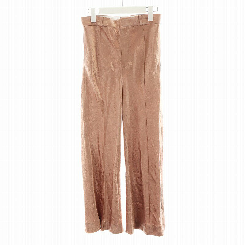 【中古】エーピーストゥディオ AP STUDIO セントオブ SCENTOF 23SS アセテートサテンパンツ 36 ピンク 23030586310010 /AN43 レディース 【ベクトル 古着】 250514ブランドエーピーストゥディオ...