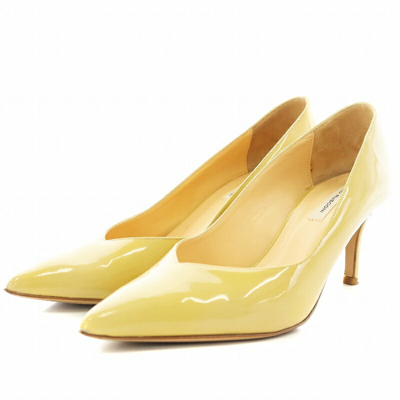 【中古】ファビオルスコーニ FABIO RUSCONI パンプス ポインテッドトゥ ヒール エナメル 37.5 ベージュ /AN9 レディース 【ベクトル 古着】 250520ブランドファビオルスコーニ FABIO RUSCONI表記サイズ...