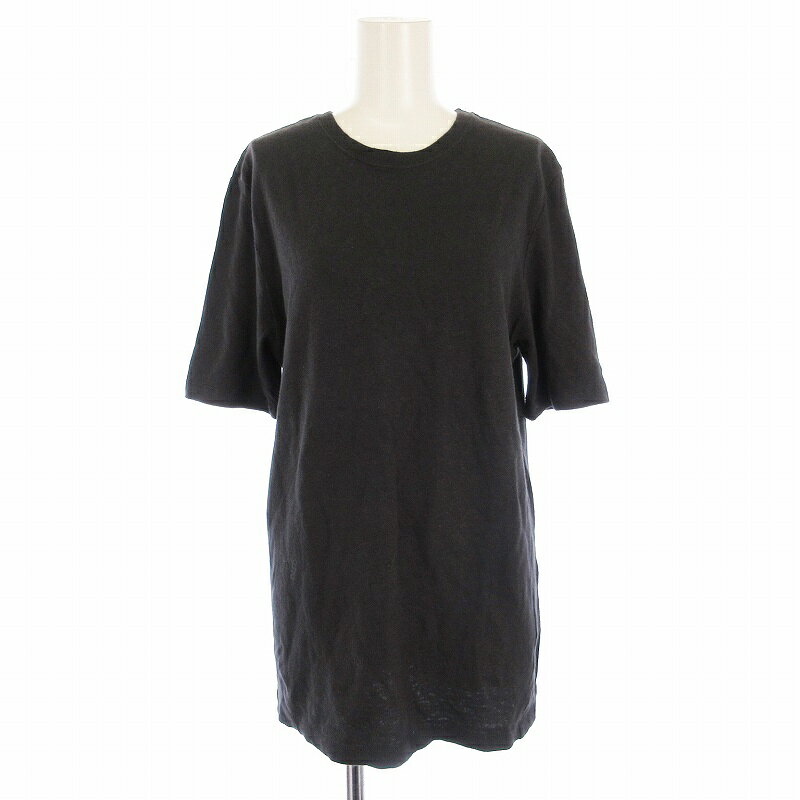 【中古】ドゥーズィエムクラス DEUXIEME CLASSE エブリデイアイライク EVERYDAY I LIKE Tシャツ カットソー 半袖 リネン混 ダークグレー 20070500810010 /EE レディース 【ベクトル 古着】 2...