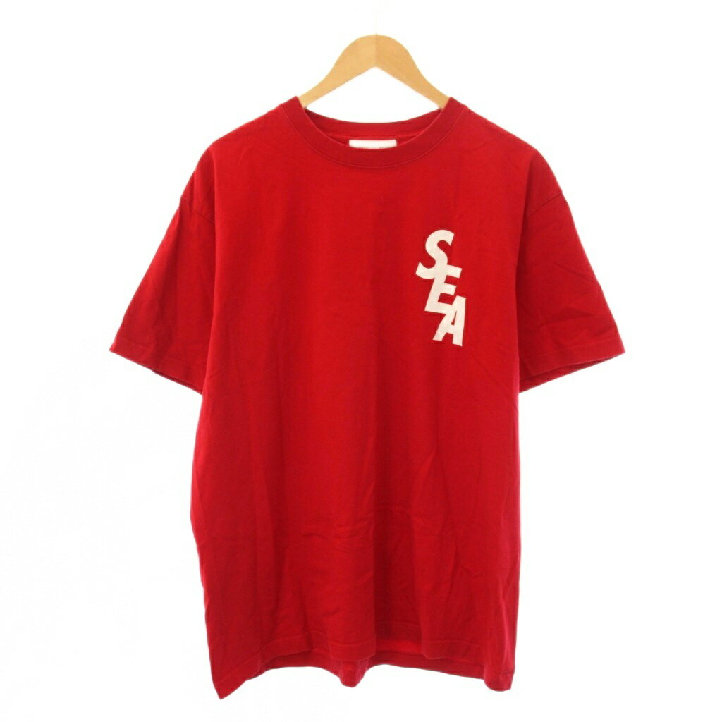 【中古】ウィンダンシー WIND AND SEA YOU AND SEA Tシャツ カットソー 半袖 ロゴ L 赤 WDS-Y&SND-02 /KH1 メンズ 【ベクトル 古着】 260618ブランドウィンダンシー WIND AND SEA...