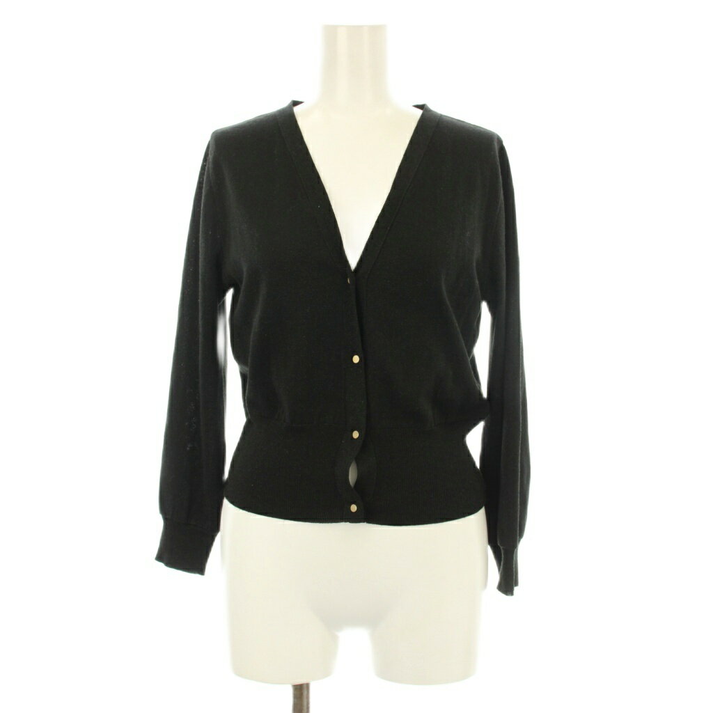 【中古】シップスリトルブラック ships little black ニットカーディガン 長袖 ショート丈 黒 ブラック 316-04-0358 10267 /OR レディース 【ベクトル 古着】 250815ブランドシップスリトルブラック...