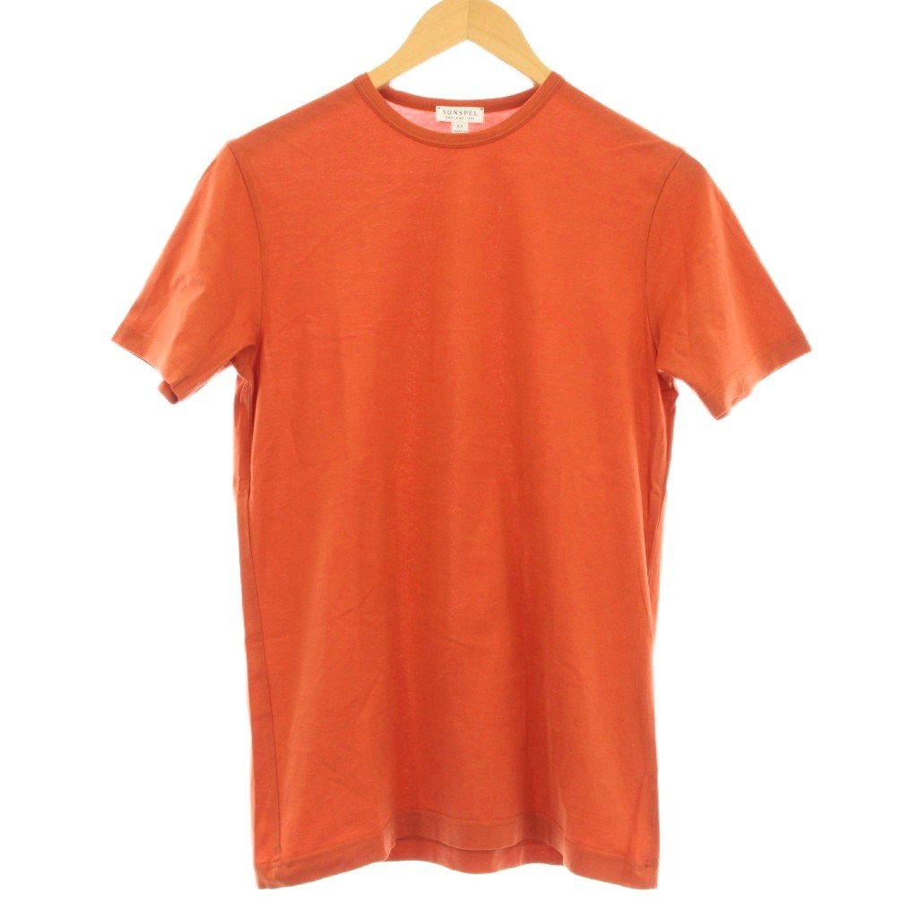 【中古】サンスペル SUNSPEL コットン クルーネックTシャツ カットソー 半袖 無地 XS オレンジ /OR メンズ 【ベクトル 古着】 250819ブランドサンスペル SUNSPEL表記サイズXS実寸サイズ肩幅：約39cm　身幅：約...
