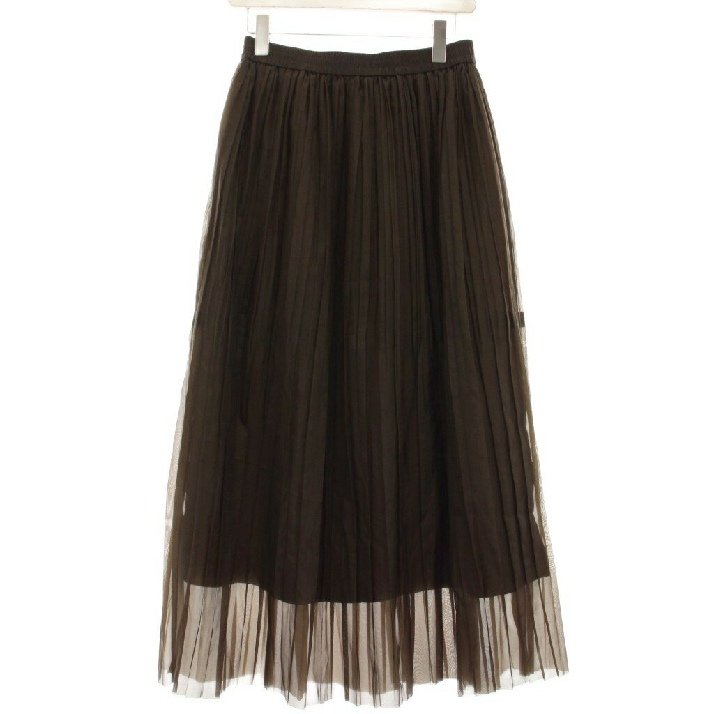 【中古】ジャーナルスタンダード JOURNAL STANDARD 24AW シアープリーツスカート ロング 茶 ブラウン 24060400917040 /OR レディース 【ベクトル 古着】 250827ブランドジャーナルスタンダード JO...