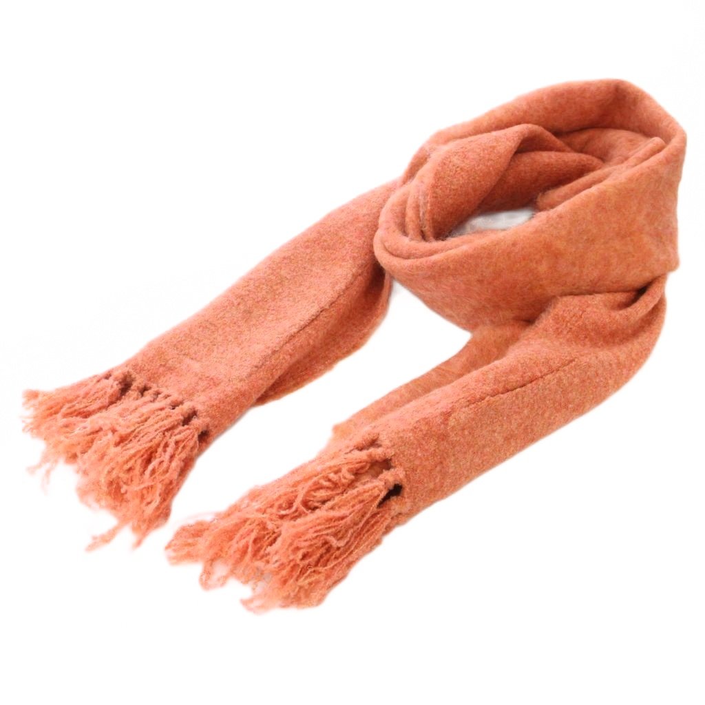 【中古】アメリヴィンテージ Ameri VINTAGE SHAGGY FRINGE STOLE シャギーフリンジストール ストレッチ ウール混 無地 F オレンジ 01221531230 /BB レディース 【ベクトル 古着】 250825...
