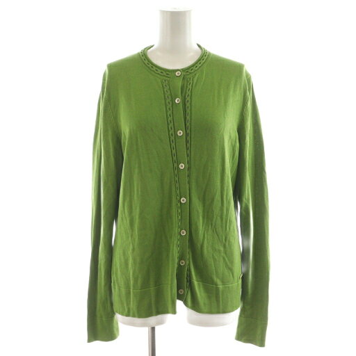 【中古】ブルックスブラザーズ BROOKS BROTHERS カーディガン クルーネック 絹 シルク L 緑 グリーン /AN9 レディース 【ベクトル 古着】 250930ブランドブルックスブラザーズ BROOKS BROTHERS表記サ...