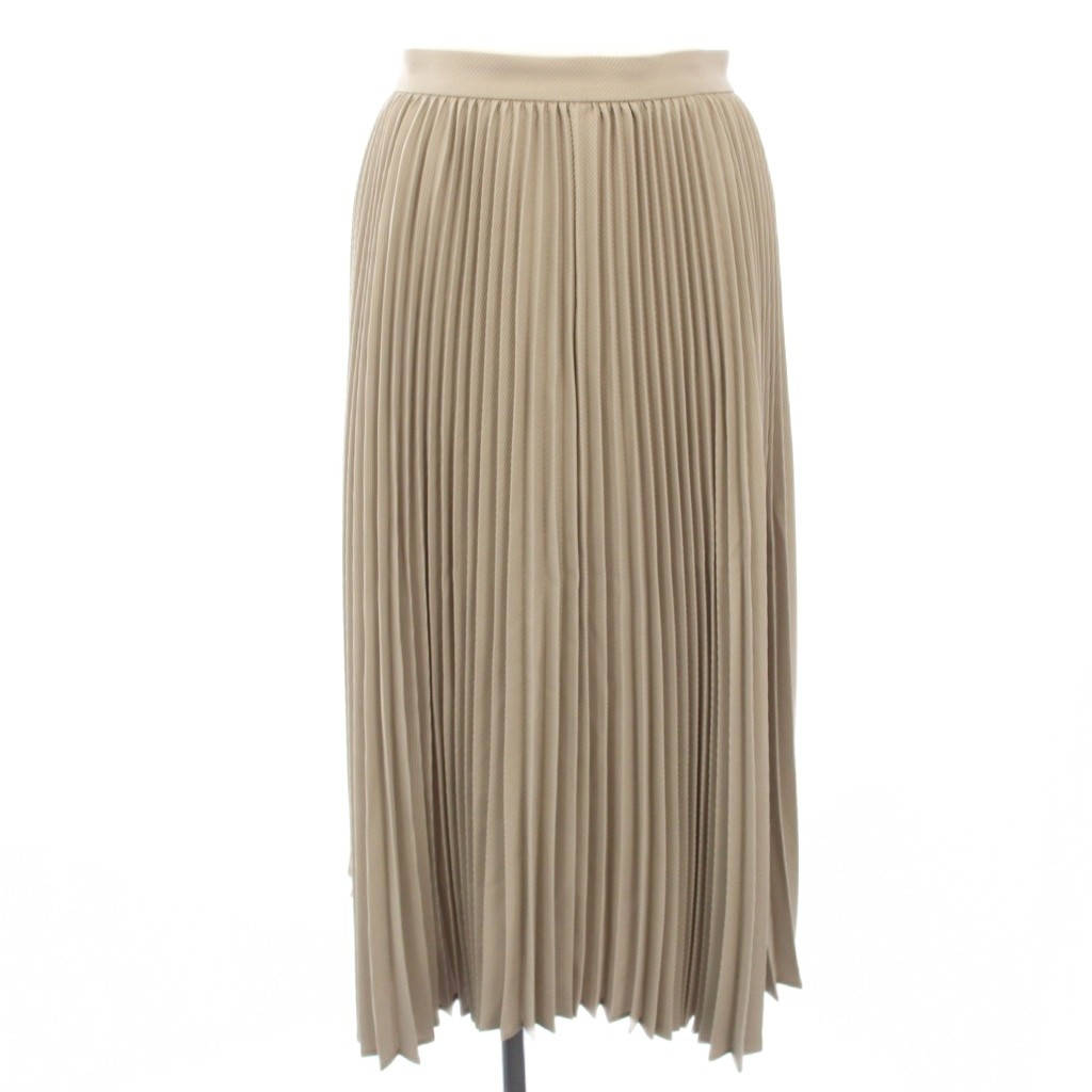 【中古】セン CEN. プリーツスカート イージー ロング 36 グレージュ cen-19SS-b001S /TK レディース 【ベクトル 古着】 251030表記サイズ36実寸サイズウエスト：64cm　ヒップ：90cm　スカート丈：74c...
