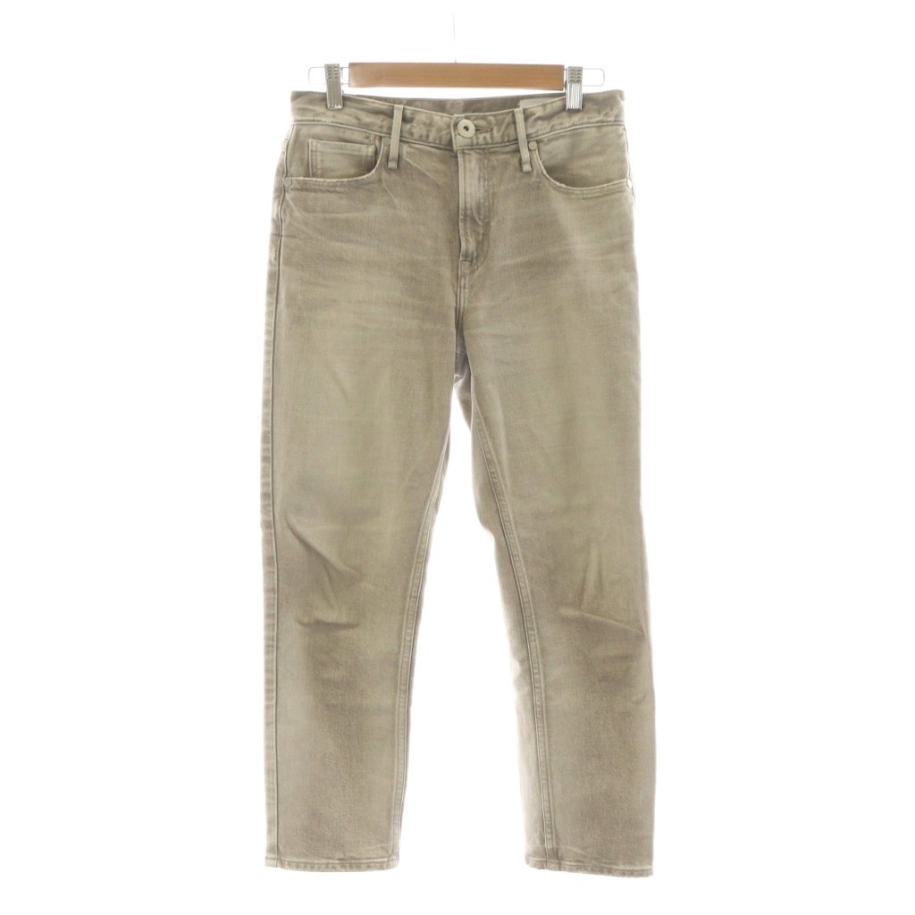 【中古】アッパーハイツ upper hights THE NINETY'S SEPIA コットンストレッチデニム ミッドライズ テーパード ジーンズ パンツ 23 グレージュ 13M336-SPA /RR レディース 【ベクトル 古着】 2...