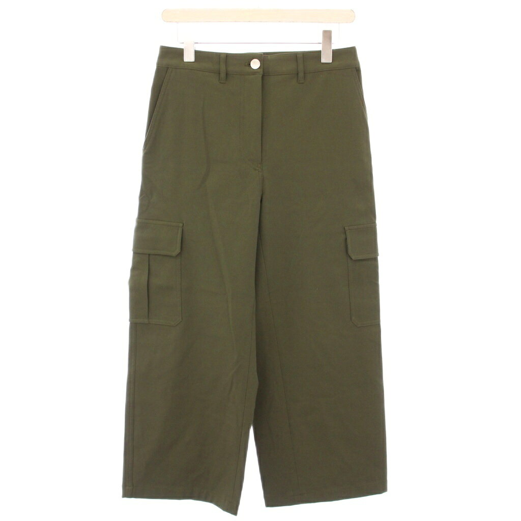 【中古】セオリー Theory 23SS NEOTERIC TWILL CARGO PANT HZ ネオテリックツイルカーゴパンツHZ スラックス ジップフライ ストレッチ ワンカラー 4 カーキ 01-3206415 /BB レディース ...