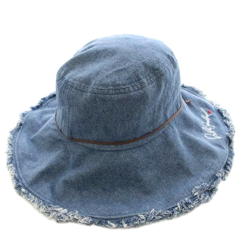 【中古】ダブルスタンダードクロージング ダブスタ DOUBLE STANDARD CLOTHING デニム ハット カットオフ 刺繍 F 青 ブルー /☆G レディース 【ベクトル 古着】 251127ブランドダブルスタンダードクロージング...