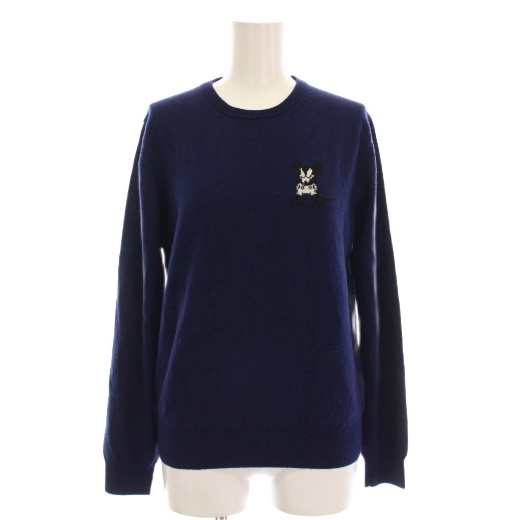 【中古】スローン SLOANE DISNEY 24AW セーター ニット クルーネック 長袖 2 紺 ネイビー ミッキーマウス SL9W-723 /YM レディース 【ベクトル 古着】 251205ブランドスローン SLOANE表記サイズ2...