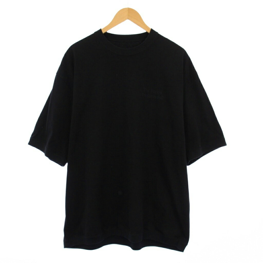 【中古】ザエンノイプロフェッショナル The ennoy Professional Short sleeve hem rib tee ショートスリーブ ヘムリブTシャツ カットソー 半袖 XXL 黒 SS23BRENCT08NTL /KH ...