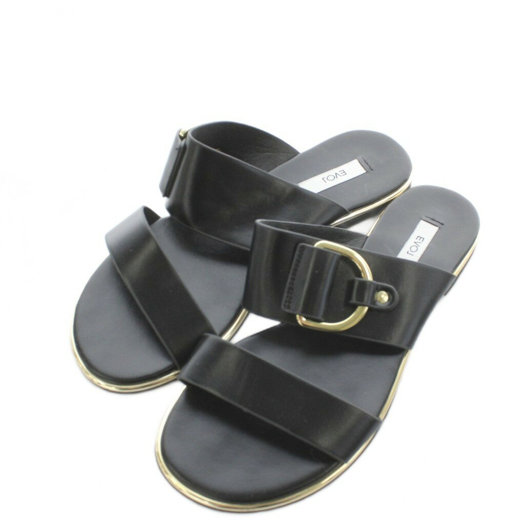 【中古】イーボル EVOL サンダル S 黒 ブラック /AN58 レディース 【ベクトル 古着】 260126表記サイズS実寸サイズ最大幅：約9cm　アウトソール：約23cm　　色黒 ブラック状態使用感が少なく、かなり状態の良い商品です。...