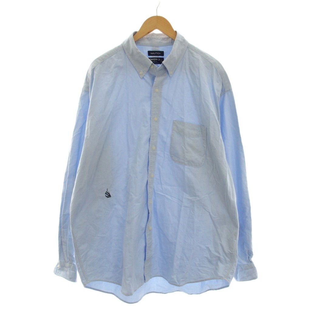 【中古】ノーティカ NAUTICA Regular Oxford BD Shirt オックスフォード ボタンダウンシャツ 長袖 XXL ライトブルー /YM メンズ 【ベクトル 古着】 260203ブランドノーティカ NAUTICA表記サイ...
