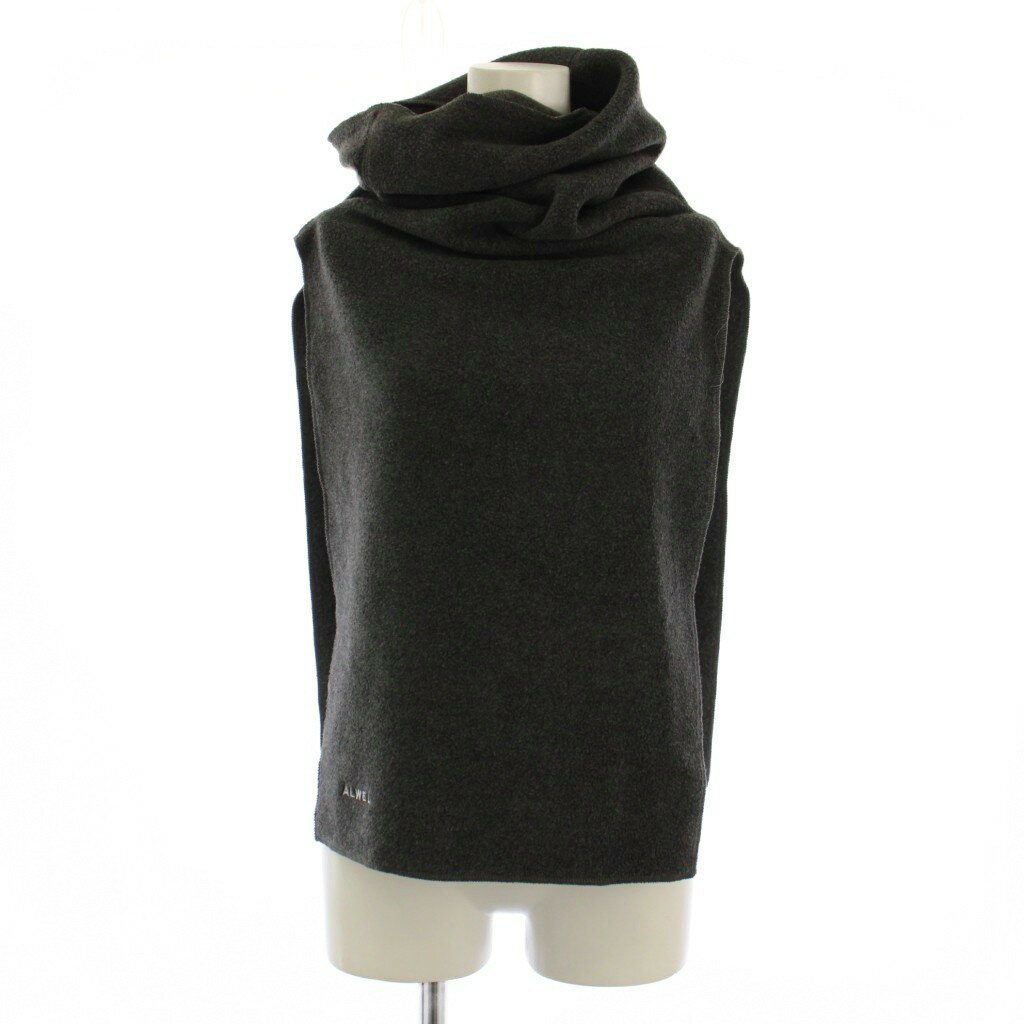 【中古】オルウェル ALWEL FLEECE-5 FLEECE HIGH NECK GAITER ベスト タートルネック フリース F グレー /BM レディース 【ベクトル 古着】 260204表記サイズF実寸サイズ身幅：40cm　着丈：...