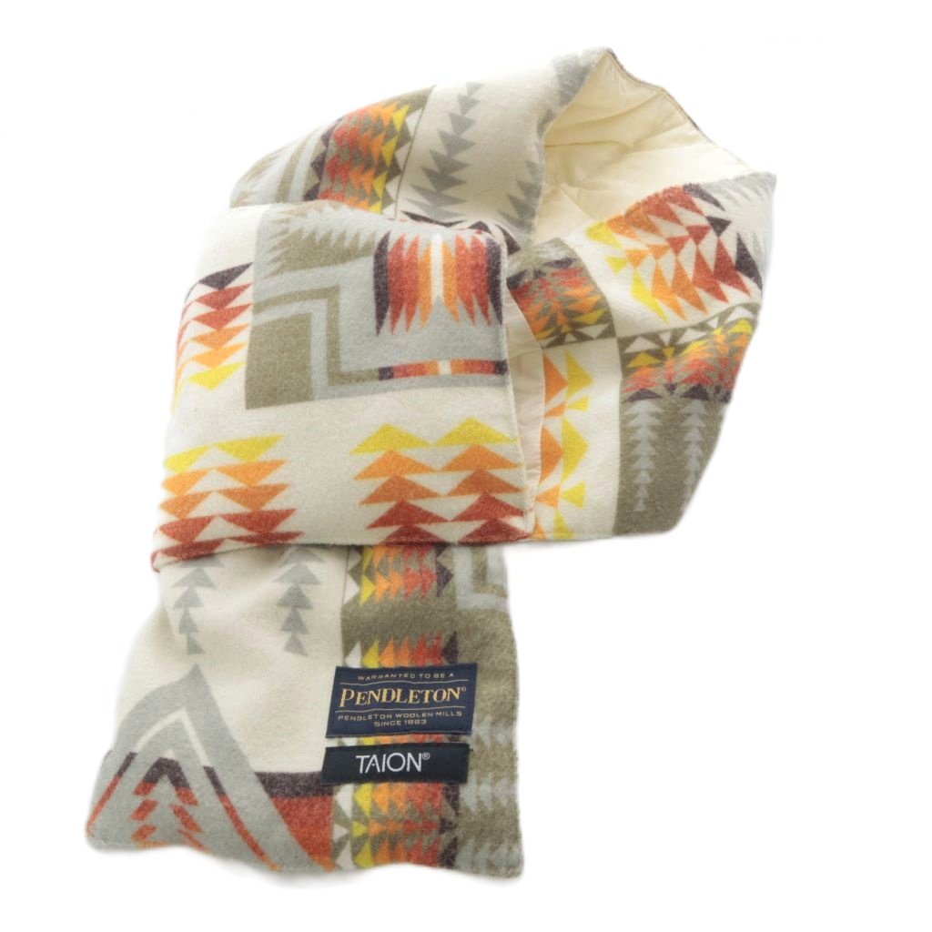 【中古】ペンドルトン PENDLETON TAION ダウンマフラー アイボリー /YO15 メンズ レディース 【ベクトル 古着】 260206ブランドペンドルトン PENDLETON実寸サイズ全長（フリンジ含まず）：約88cm　幅：約1...