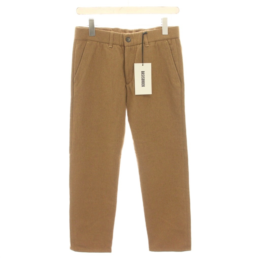 【中古】未使用品 バシスブルック Basisbroek ベル BELLE ウールイージーパンツ ジップフライ ウエストゴム タグ付き 2 キャメル /YT レディース 【ベクトル 古着】 260206ブランドバシスブルック Basisbro...