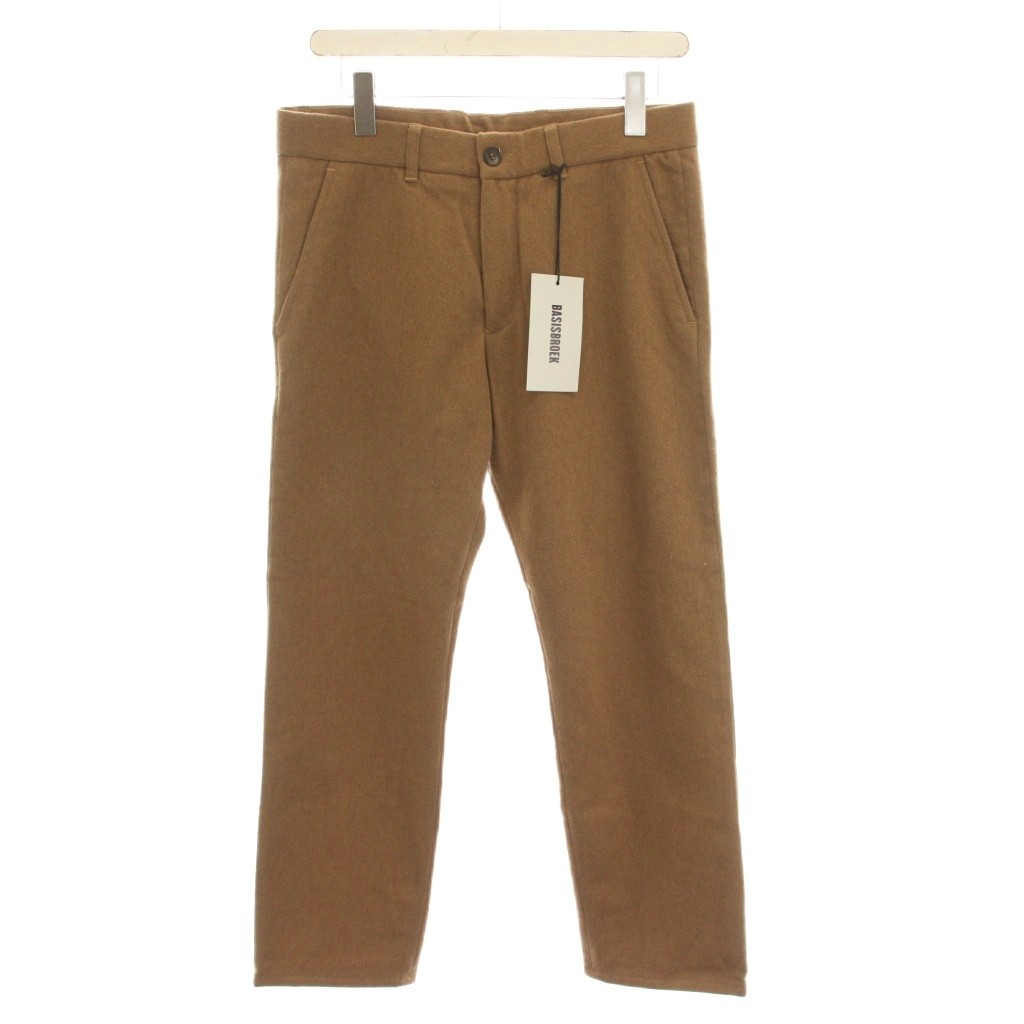 【中古】未使用品 バシスブルック Basisbroek BELLS パンツ ウール 3 茶色 ブラウン 無地 フルレングス /YM メンズ 【ベクトル 古着】 260209ブランドバシスブルック Basisbroek表記サイズ3実寸サイズウ...