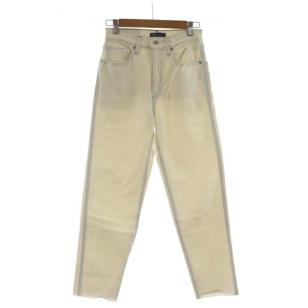 【中古】リーバイス Levi's MADE&CRAFTED デニムパンツ ジーンズ 24/30 白 ホワイト /RR レディース 【ベクトル 古着】 260212ブランドリーバイス Levi's表記サイズ24/30実寸サイズウエスト：64c...