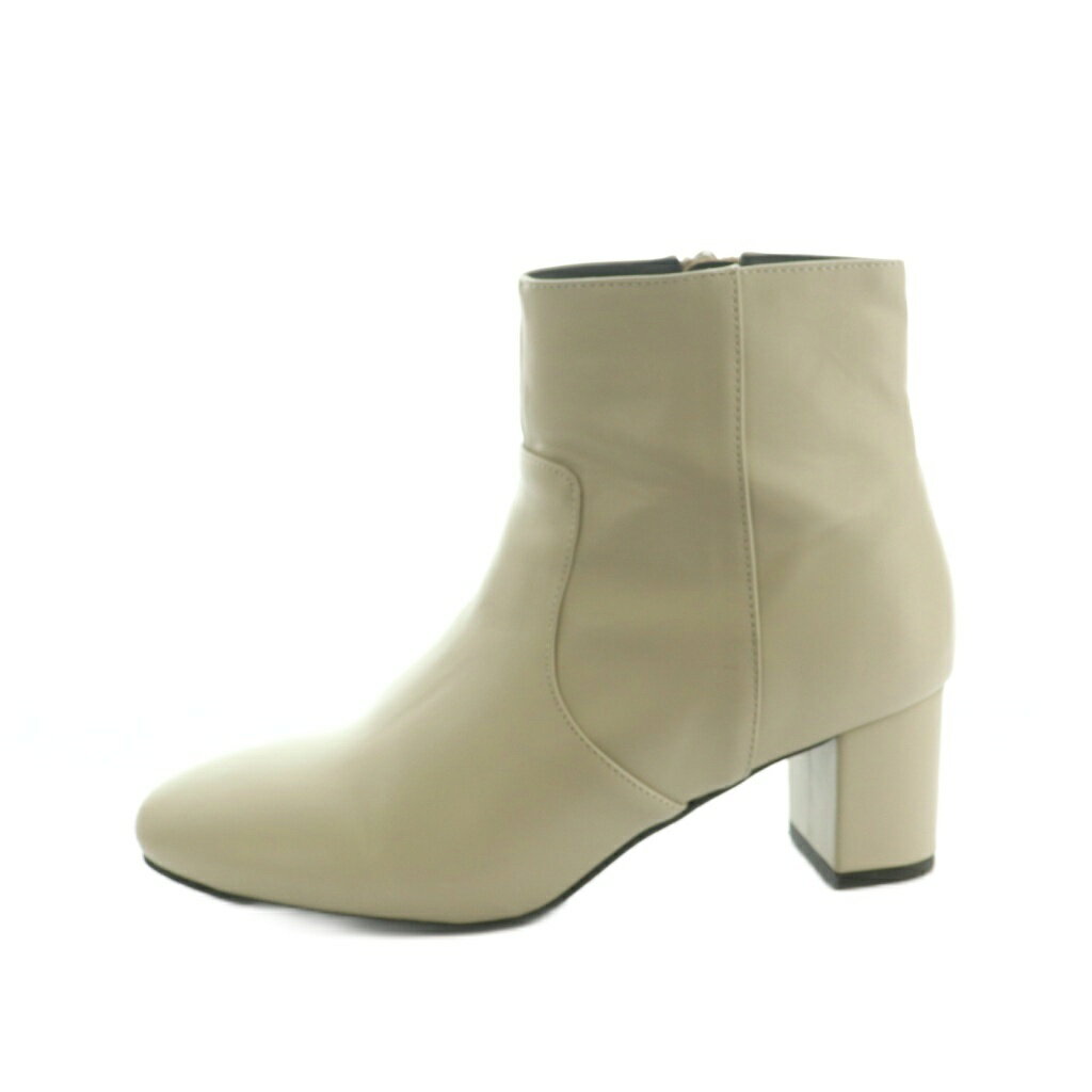 【中古】オリエンタルトラフィック ORIENTAL TRAFFIC ショートブーツ チャンキーヒール L 24.0-24.5cm オフホワイト /MI ■MA レディース 【ベクトル 古着】 260212ブランドオリエンタルトラフィック O...