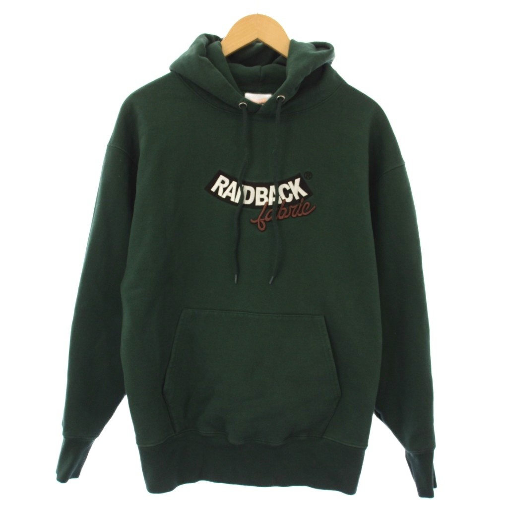 【中古】レイドバック ファブリック RAIDBACK FABRIC プルオーバーパーカー 長袖 裏起毛 L グリーン /TK メンズ 【ベクトル 古着】 260215表記サイズL実寸サイズ身幅：55cm　着丈：69cm　ゆき丈：84cm　　...