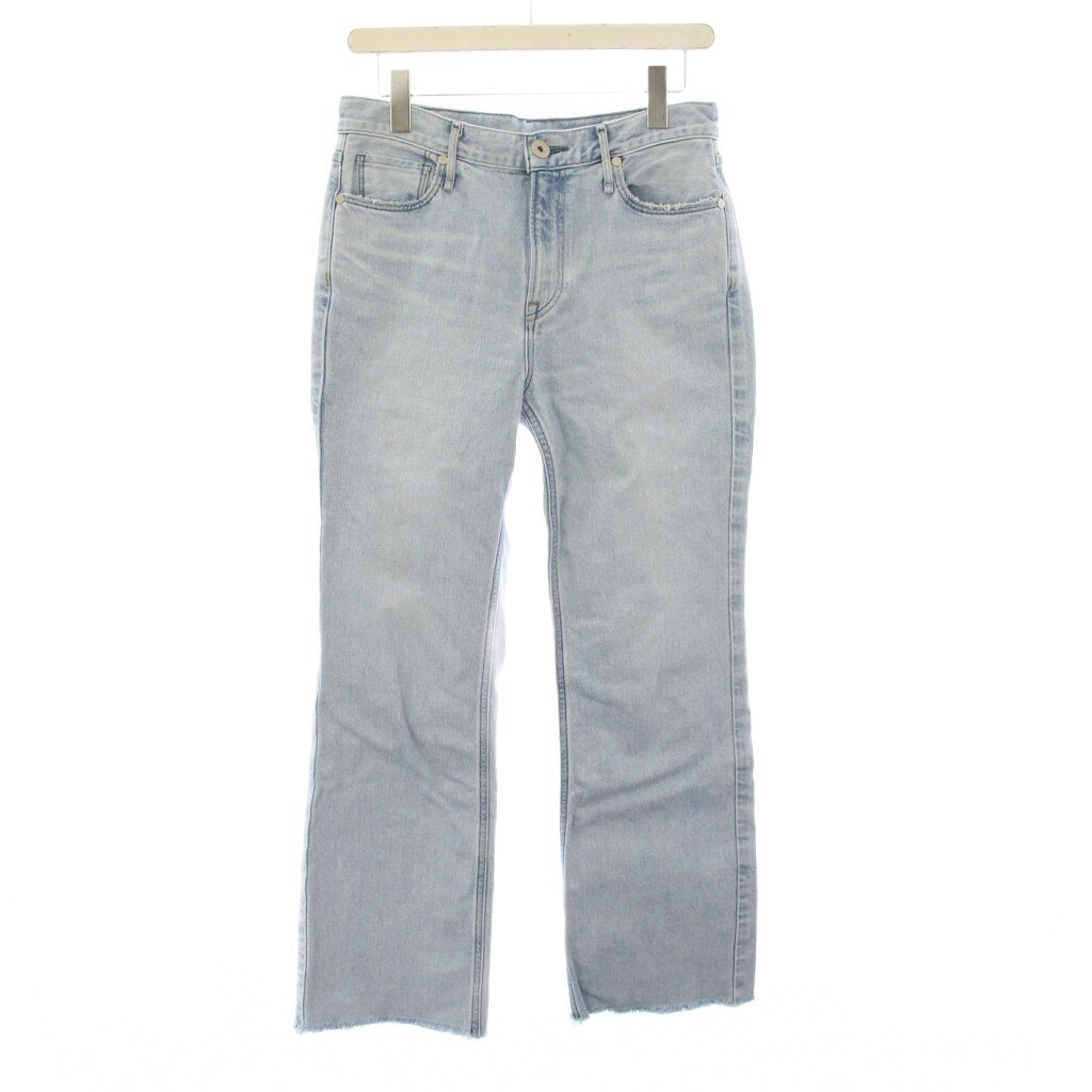 【中古】アッパーハイツ upper hights THE JUDY FLOW CUTOFF ザ ジュディ フロウカットオフ デニムパンツ ジーンズ ジップフライ W24 水色 ライトブルー 138307402 /BB レディース 【ベクトル...