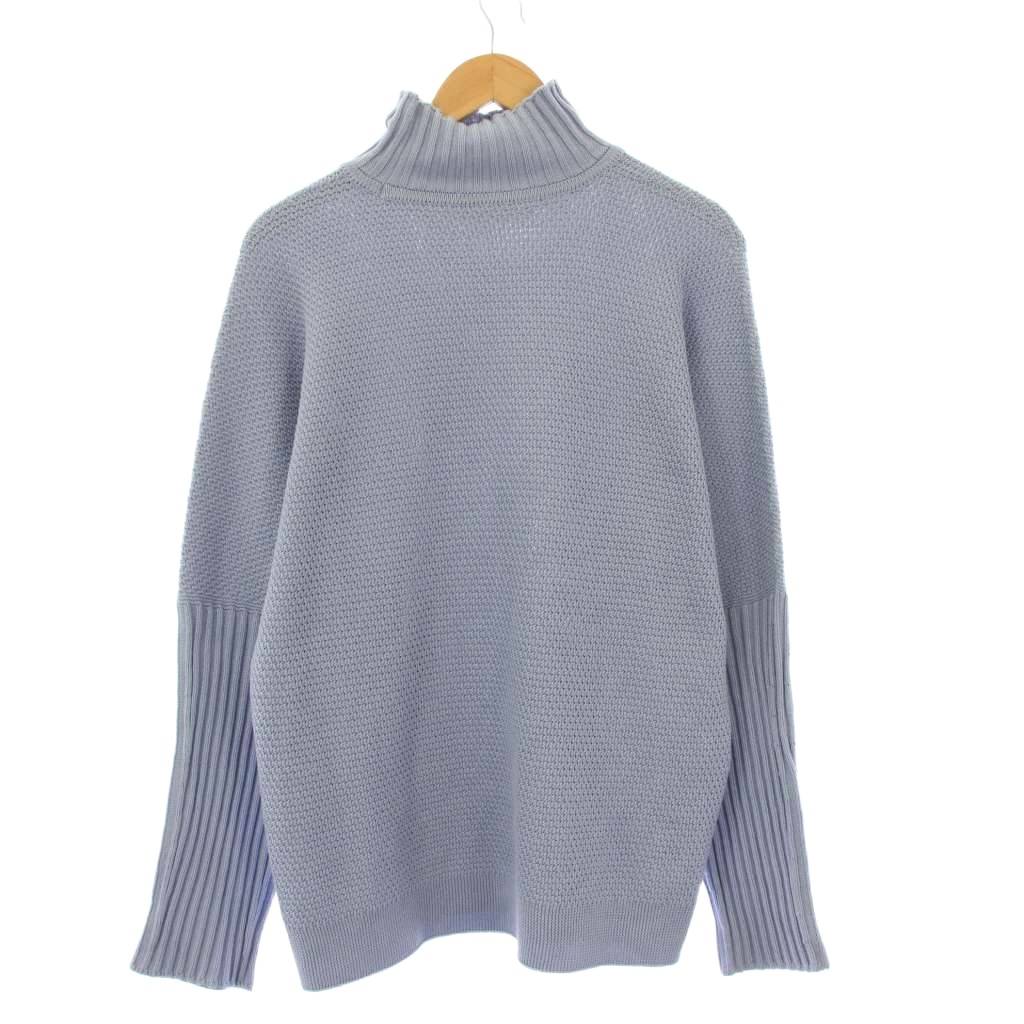 【中古】オムプリッセイッセイミヤケ HOMME PLISSE ISSEY MIYAKE RUSTIC KNIT ニット セーター ハイネック 長袖 水色 HP33KN211 /KH メンズ 【ベクトル 古着】 260216ブランドオムプリッ...